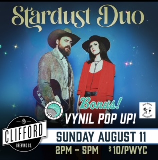 Stardust Duo + Vinyl Pop Up! - cliffordevents.com